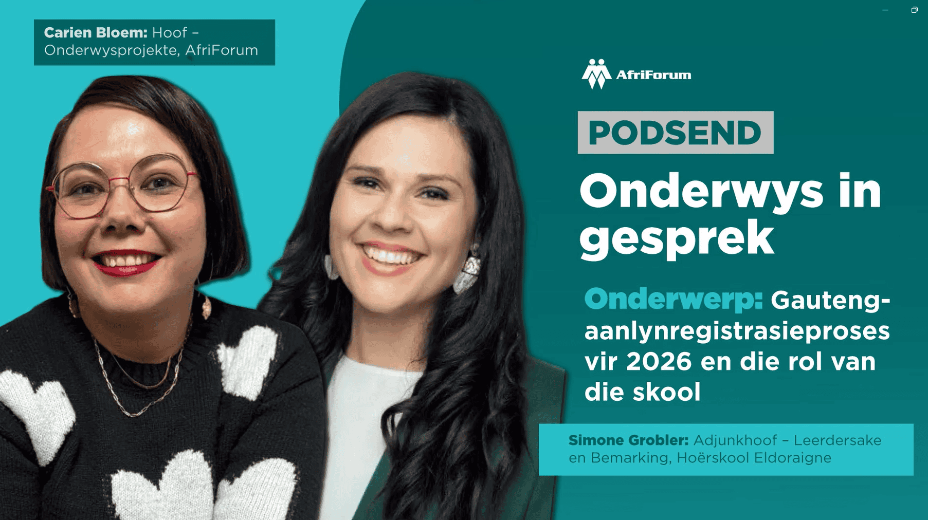 Onderwys in gesprek Podsending Ep.2 - AfriForum